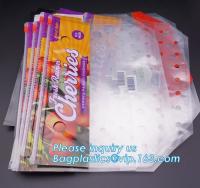China Zip lockk Clear Stand Up Fruit Pouch Packaging Bags, Vented Produce Bags with zipper, retail vegetable fruit for sale