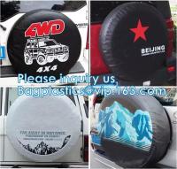 China Custom Car Wheel Spare Wheel Cover Tyre, Spare Tire Cover, PVC, PU, Oxford, Nylon, Pajero Spare Tire Cover for sale