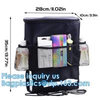 China Car Trash Bags Car Backseat Organizer Bag Cooler, Car Garbage Can, Storage Pockets, Collapsible Portable bin for sale