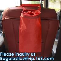 China Car Trash Hanging Bag, Storage Pockets Leak-Proof Organizer Collapsible Portable Waterproof Car Garbage Bin for sale