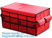 China Car Trunk Organizer For SUV, Expandable Large Capacity, Sturdy Cargo Trunk Storage Organizer, Non Slip Bottom for sale