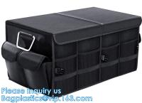 China Car Trunk Organizer For SUV, Expandable Large Capacity, Sturdy Cargo Trunk Storage Organizer, Non Slip Bottom for sale