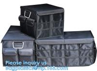 China Car Trunk Organizer For SUV, Expandable Large Capacity, Sturdy Cargo Trunk Storage Organizer, Non Slip Bottom for sale