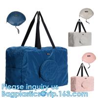 China Sports Duffel Bag, Foldable Storage Bag, Toiletry Makeup, Travel Shoulder Bag Canvas Cotton Bags With Zippers for sale