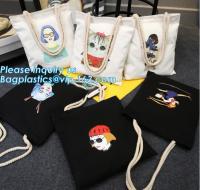 China Top Zipper Closure. ORGANIC, REUSABLE, WASHABLE, CANVAS Shopping Bags With Handles, Cloth Grocery Tote for sale