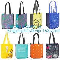 China Nonwoven fabric Grocery Tote, Reinforced Handle Heavy Duty Large Shopping, Kitchen Reusable box bags for sale