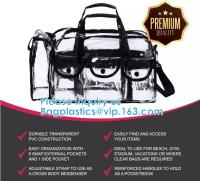 China Clear Bags, Stadium Approved, See Through Tote Bag, Shoulder Strap, Large Transparent Bag for sale