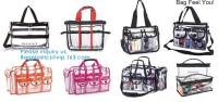 China Clear Bags, Stadium Approved, See Through Tote Bag, Shoulder Strap, Large Transparent Bag for sale