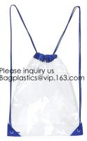 China Drawstring Bags, Waterproof Small Clear Bag For Stadium Colleges Sport Event Work Concert Security Approved for sale