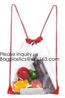 China Drawstring Bags, Waterproof Small Clear Bag For Stadium Colleges Sport Event Work Concert Security Approved for sale