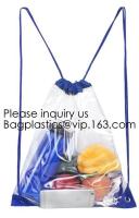 China Drawstring Bags, Waterproof Small Clear Bag For Stadium Colleges Sport Event Work Concert Security Approved for sale