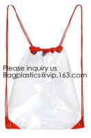 China Drawstring Bags, Waterproof Small Clear Bag For Stadium Colleges Sport Event Work Concert Security Approved for sale