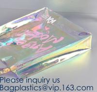 China Travel Shopping Shoulder Bags, TPU, PVC, EVA, Soft Handle Women Transparent Beach Bags, Drawstring Bags for sale