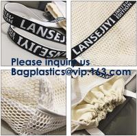 China Mesh Beach Bags Totes, Extra Large Pockets, Oversized Big Duffle Bag, net bags, Grocery Produce Pockets for sale