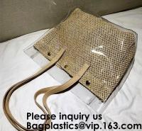 China Mesh Beach Bags Totes, Extra Large Pockets, Oversized Big Duffle Bag, net bags, Grocery Produce Pockets for sale