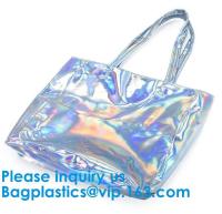 China Reflective laser PU leather bag, Iridescent Tote, Fashion Holographic Handbag, Privacy Bag, Stadium Work Bag for sale