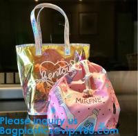 China Reflective laser PU leather bag, Iridescent Tote, Fashion Holographic Handbag, Privacy Bag, Stadium Work Bag for sale