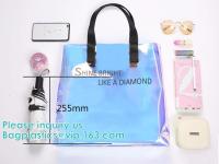 China Reflective laser PU leather bag, Iridescent Tote, Fashion Holographic Handbag, Privacy Bag, Stadium Work Bag for sale