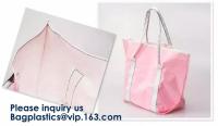 China Washable TYVEK Kraft Paper Shopping Bag Shoulder Handbag DuPont Paper Tote Bag With Cotton Linen Lining for sale
