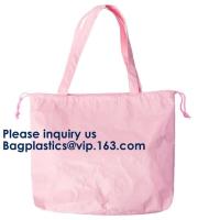 China Washable TYVEK Kraft Paper Shopping Bag Shoulder Handbag DuPont Paper Tote Bag With Cotton Linen Lining for sale