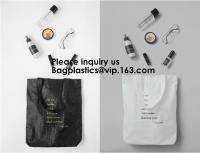 China Washable TYVEK Kraft Paper Shopping Bag Shoulder Handbag DuPont Paper Tote Bag With Cotton Linen Lining for sale