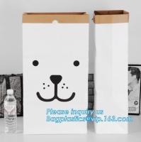 China le sac en papier bag, Kraft Paper Storage Linen Bag Kids Toys Clothing Organizer Basket Nursery Home Decor for sale