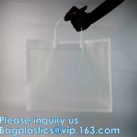 China Gift Bag, Promotional Clear Transparent PP Shopping Bag Hard Plastic Bag, Pp Tote Bag, Square Bottom for sale