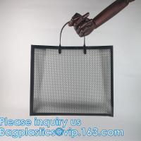 China Gift Bag, Promotional Clear Transparent PP Shopping Bag Hard Plastic Bag, Pp Tote Bag, Square Bottom for sale