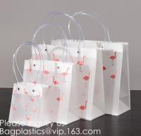 China Loop Handles, Shopping Bags With Gusset Cardboard Bottom, Frosted Merchandise Retail Bags, Gifts, Boutiques for sale