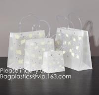 China Loop Handles, Shopping Bags With Gusset Cardboard Bottom, Frosted Merchandise Retail Bags, Gifts, Boutiques for sale