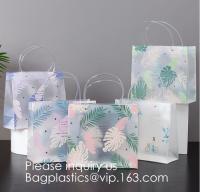 China Loop Handles, Shopping Bags With Gusset Cardboard Bottom, Frosted Merchandise Retail Bags, Gifts, Boutiques for sale