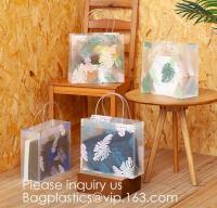China Loop Handles, Shopping Bags With Gusset Cardboard Bottom, Frosted Merchandise Retail Bags, Gifts, Boutiques for sale