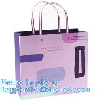 China Luxury Shopping Bags, Matte Modern Embossed Birthday Merchandise Clothing Business Store Wedding Guests for sale