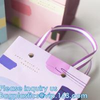 China Luxury Shopping Bags, Matte Modern Embossed Birthday Merchandise Clothing Business Store Wedding Guests for sale