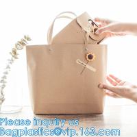 China Luxury Shopping Bags, Matte Modern Embossed Birthday Merchandise Clothing Business Store Wedding Guests for sale