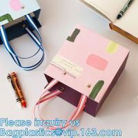 China Luxury Shopping Bags, Matte Modern Embossed Birthday Merchandise Clothing Business Store Wedding Guests for sale