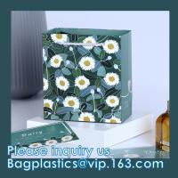 China Kraft Paper Bags Square Bags, Thick Paper Bag With Window For Wedding, Party, Birthday, Shopping, Flower Bags for sale