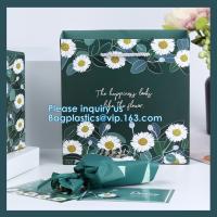 China Kraft Paper Bags Square Bags, Thick Paper Bag With Window For Wedding, Party, Birthday, Shopping, Flower Bags for sale