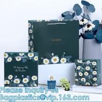 China Kraft Paper Bags Square Bags, Thick Paper Bag With Window For Wedding, Party, Birthday, Shopping, Flower Bags for sale