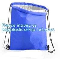 China Canvas Cotton Fabric Reusable Package, LUNCH POUCH, Drawstring, Insulated Bento Box Cooler, Tote Handbag for sale