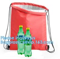 China Canvas Cotton Fabric Reusable Package, LUNCH POUCH, Drawstring, Insulated Bento Box Cooler, Tote Handbag for sale