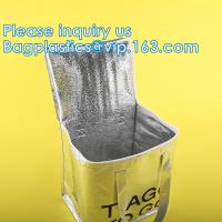 China Aluminum Cooler Sealed Insulated Bag, Handle Thermal Lunch Bag, Hot Cold Bag, Transportation, Preservation for sale