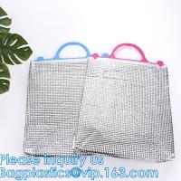 China Aluminum Cooler Sealed Insulated Bag, Handle Thermal Lunch Bag, Hot Cold Bag, Transportation, Preservation for sale