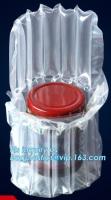 China Inflated Wine Bottle Protector Bags, Sleeves Glass Travel Transport, Air Filled Column, Leakproof Cushioning for sale