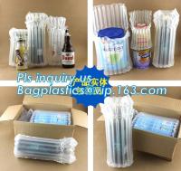 China Inflated Wine Bottle Protector Bags, Sleeves Glass Travel Transport, Air Filled Column, Leakproof Cushioning for sale