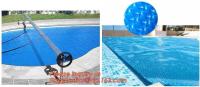 China Outdoor Swimming Pool Solar bubble spa Cover, Blanket For Home Residential Pools with reel roller for sale