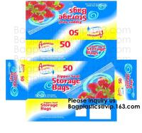 China Snap Lock Bags, Zipper Lock Fresh, Seal Fresh, Zip Grip, Grip Seal, Food Storage Bags, Gallon, Quarter Size for sale
