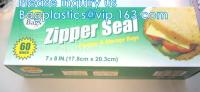 China zip Slider Lock Seal Bags, Zipper Seal Food Bags, Single Double Slider Sealing, multi function bags, pacrite for sale