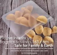 China PEVA, Silicone, Reusable Storage Resealable Freezer Food Bags, Leak Proof Zip lockk Airtight lunch Container for sale