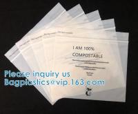 China 100% Biodegradable Shipping Bags, Zipper Compostable Zip Bag, PLA Corn Starch, Garment Apparel, Cashmere for sale